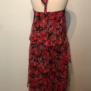 Truth and Pride | Dresses | Truth Pride Red Floral Halter Dress | Poshmark